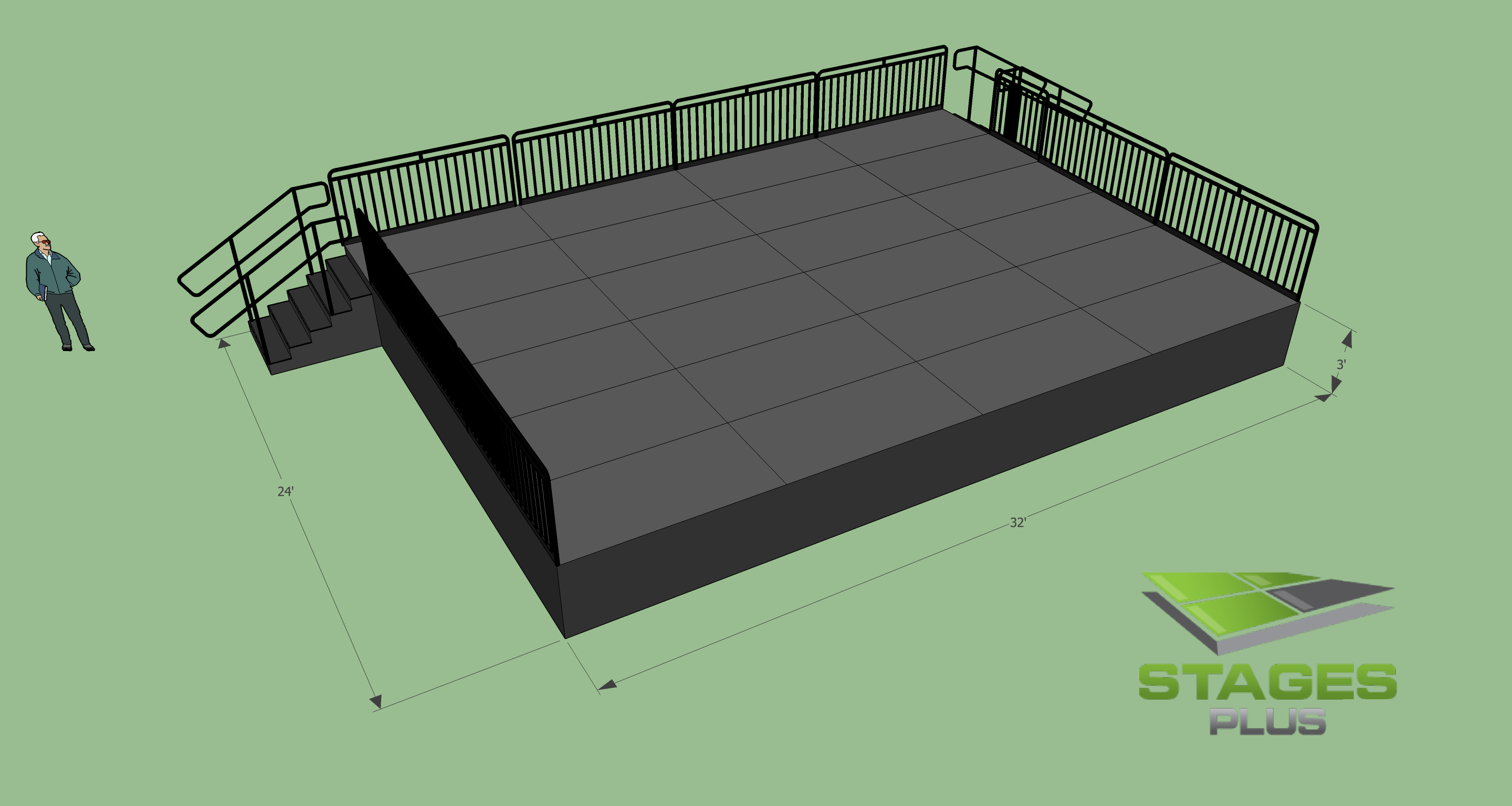 24ft Stage Sizes Orlando Stage Rental 24ft Stage Sizes Orlando Stage Rental